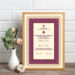 Customised nikah nama with frame and glass - Chatga Shop