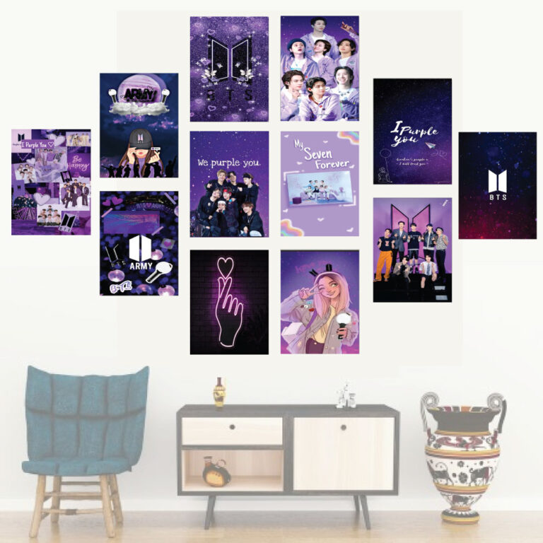 12-Piece BTS Wall Décor – Perfect for BTS Army Room Decoration ...